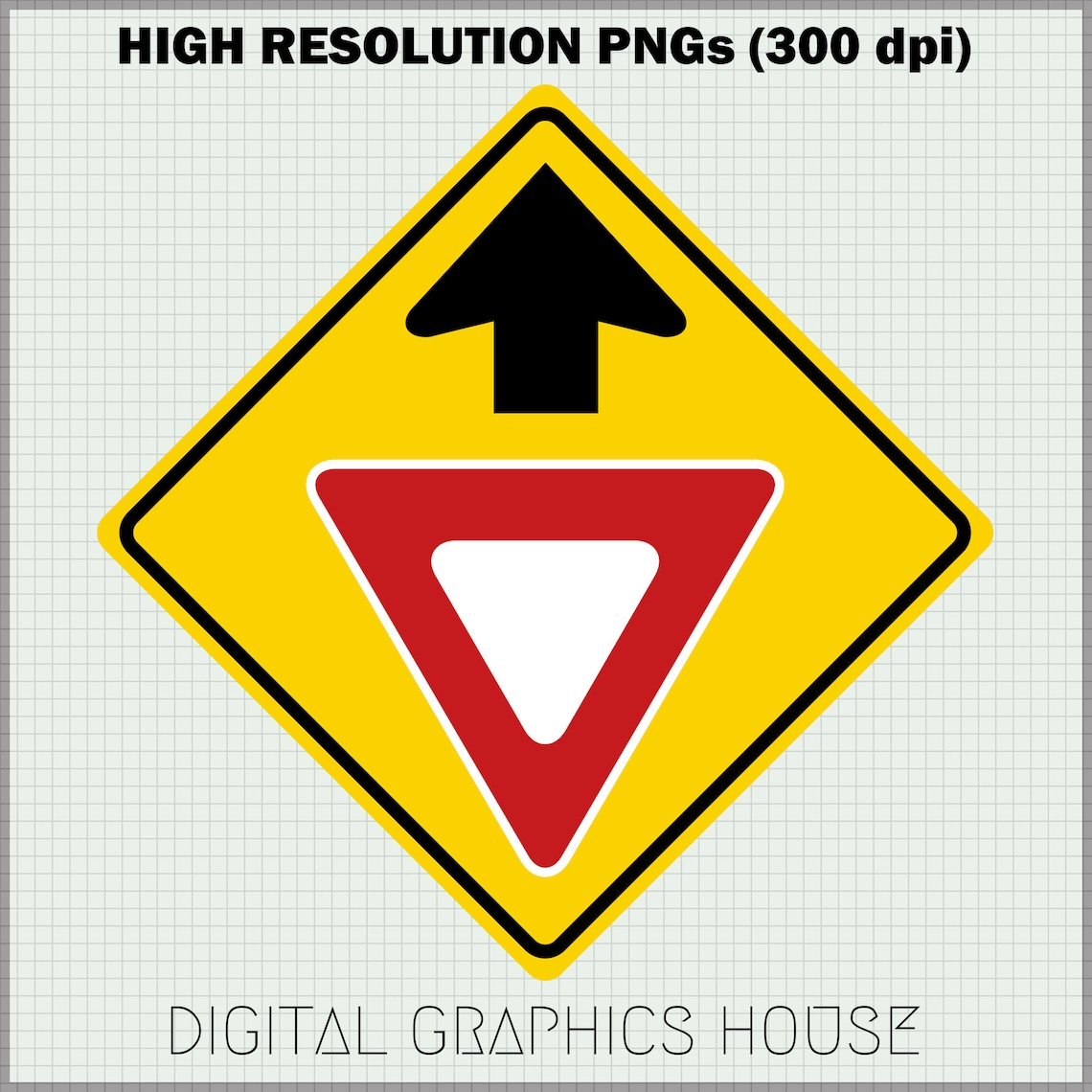 Traffic Warning Signs Clipart: Yellow Road Signs SVG PNG (digital ...