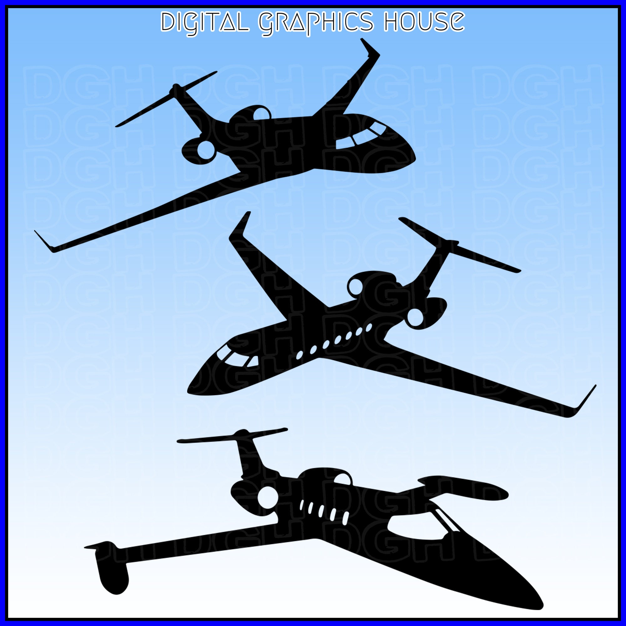Small Business Jet Graphics, Instant Svg Png Jpg Download, Scalable ...