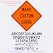 Construction Signs Clipart: Orange Road Signs SVG PNG (digital Download ...