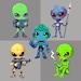 Alien Cartoons Characters, Alien Clipart, High-resolution Alien Pngs ...