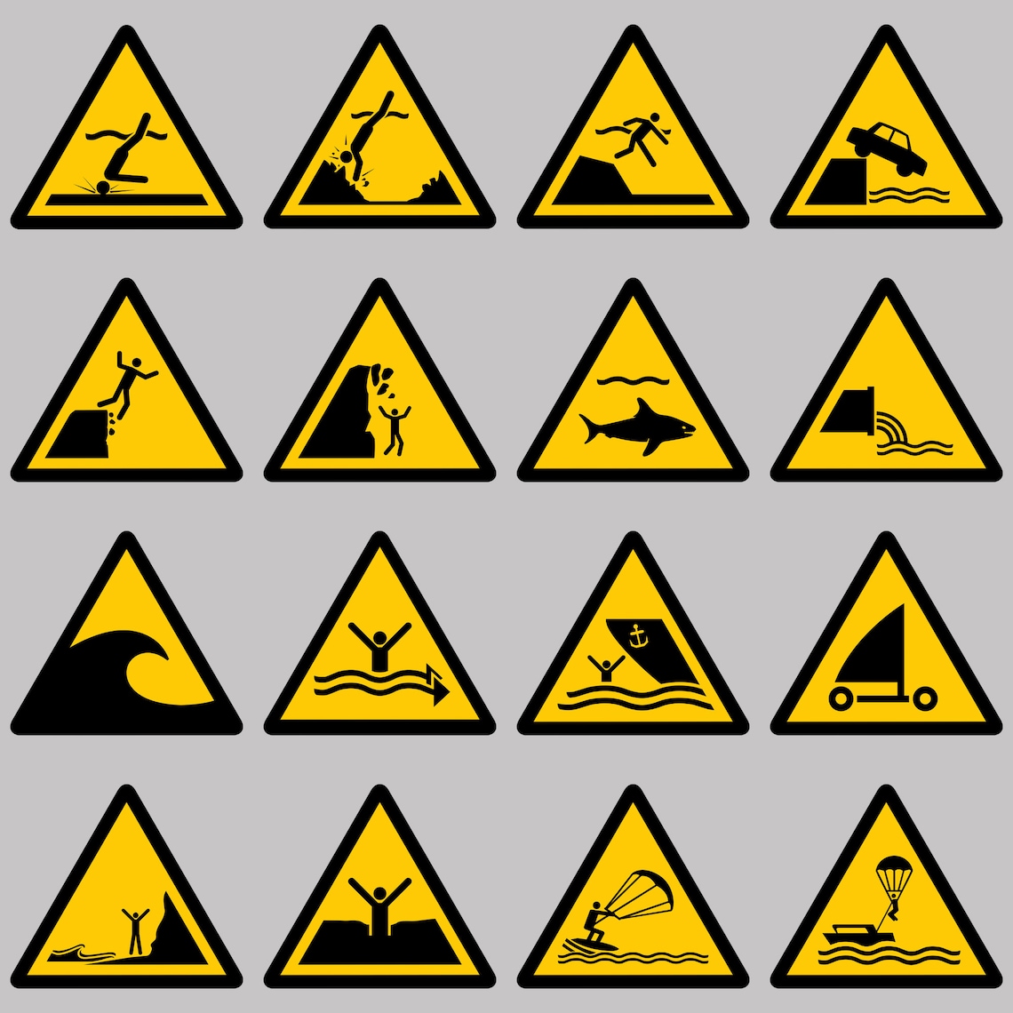 ISO 7010 Signs, ISO Warning Signs, Vector ISO 7010 Sign, Alert Sign Png ...