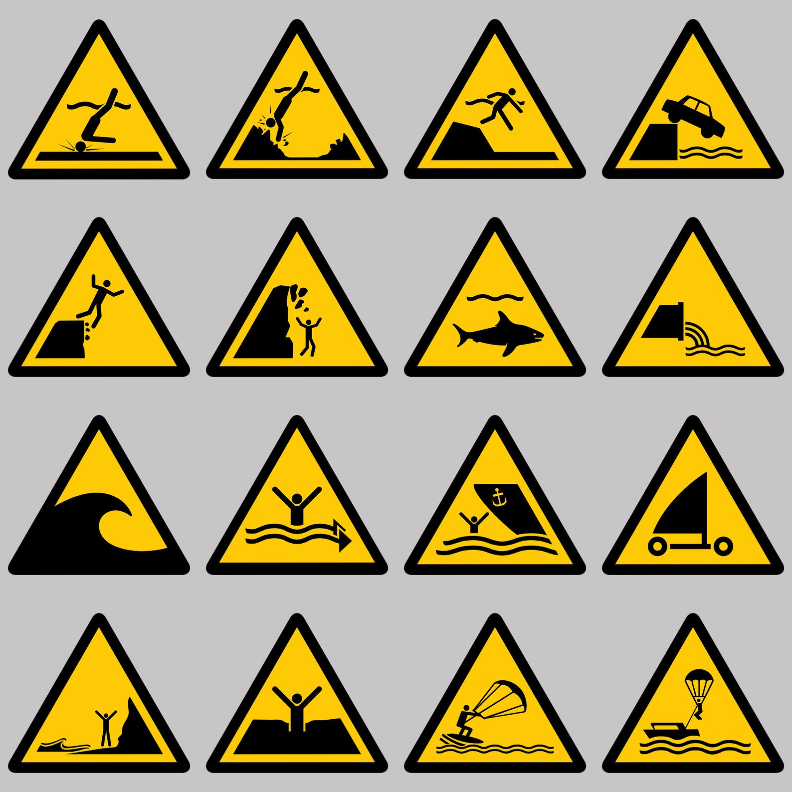ISO 7010 Signs, ISO Warning Signs, Vector ISO 7010 Sign, Alert Sign Png ...