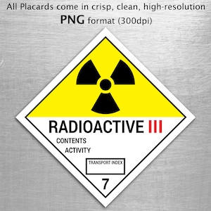 64 Hazard Placards: Warning Sign SVG PNG EPS Bundle (digital Download ...