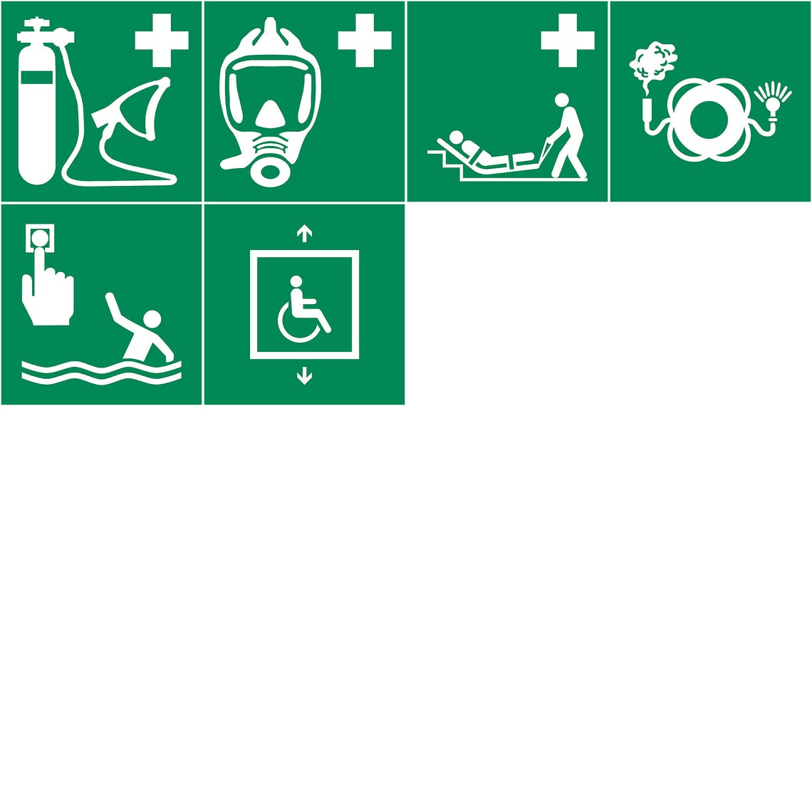 ISO 7010 Signs, ISO Safe Condition Signs, Vector ISO 7010 Placards ...