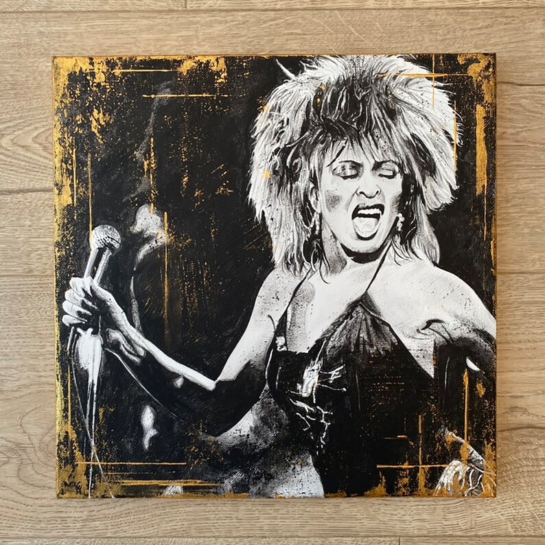 Tina Turner Original Acrylic Painting - Etsy