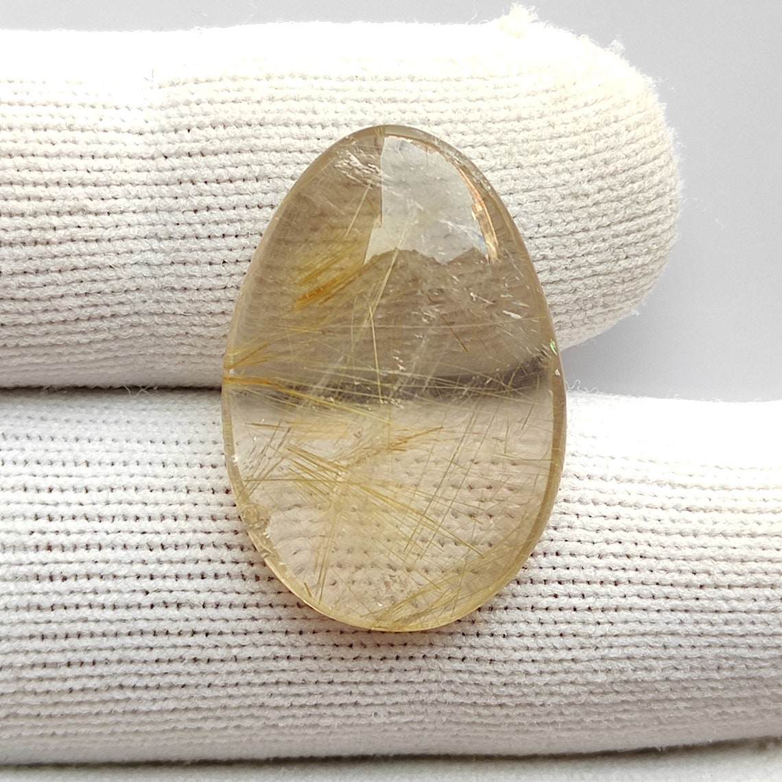 Rutile Quartz Cabochon Oval Shape 26X18X7 MM 20ct Natural Golden ...