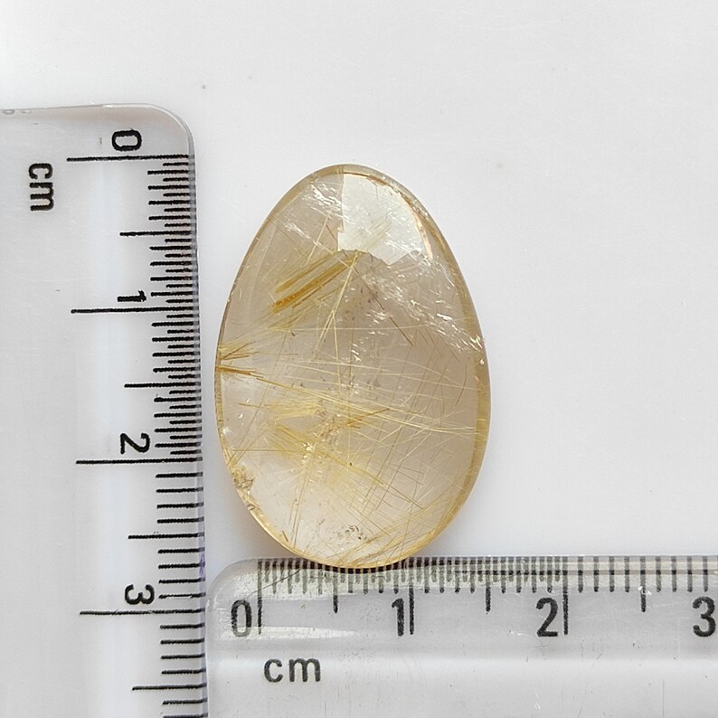 Rutile Quartz Cabochon Oval Shape 26X18X7 MM 20ct Natural Golden ...