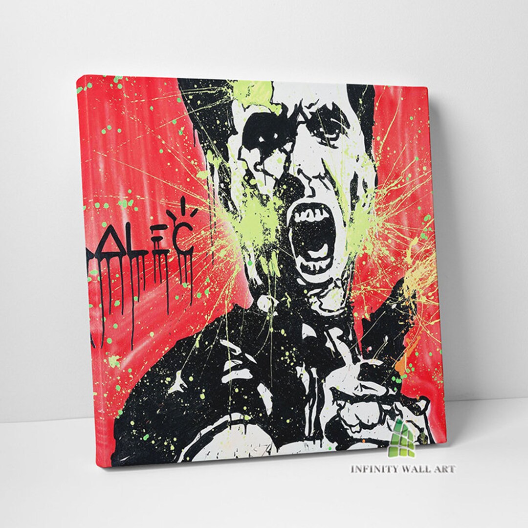 Graffiti Scarface Canvas Art Wall Art Print Mafia Gangster Abstract ...