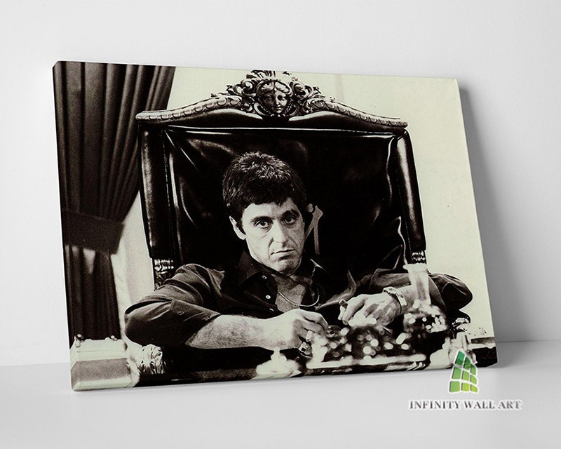 Scarface Al Pacino Canvas Art Wall Art Mafia Gangster Photo - Etsy