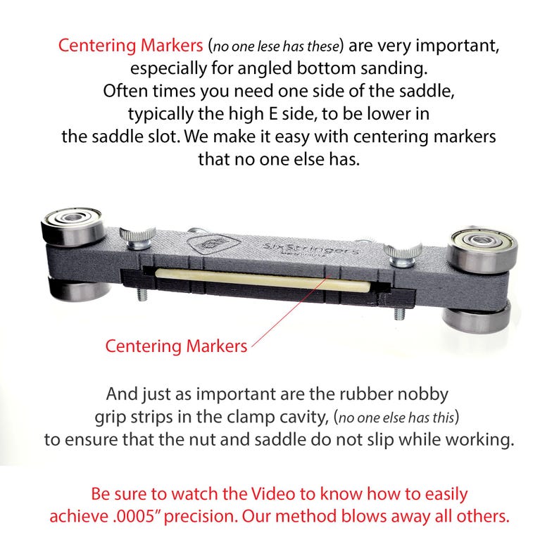 Nut and Saddle Sander ULTRA PRECISION Unlike Any Other - Made in USA - Etsy