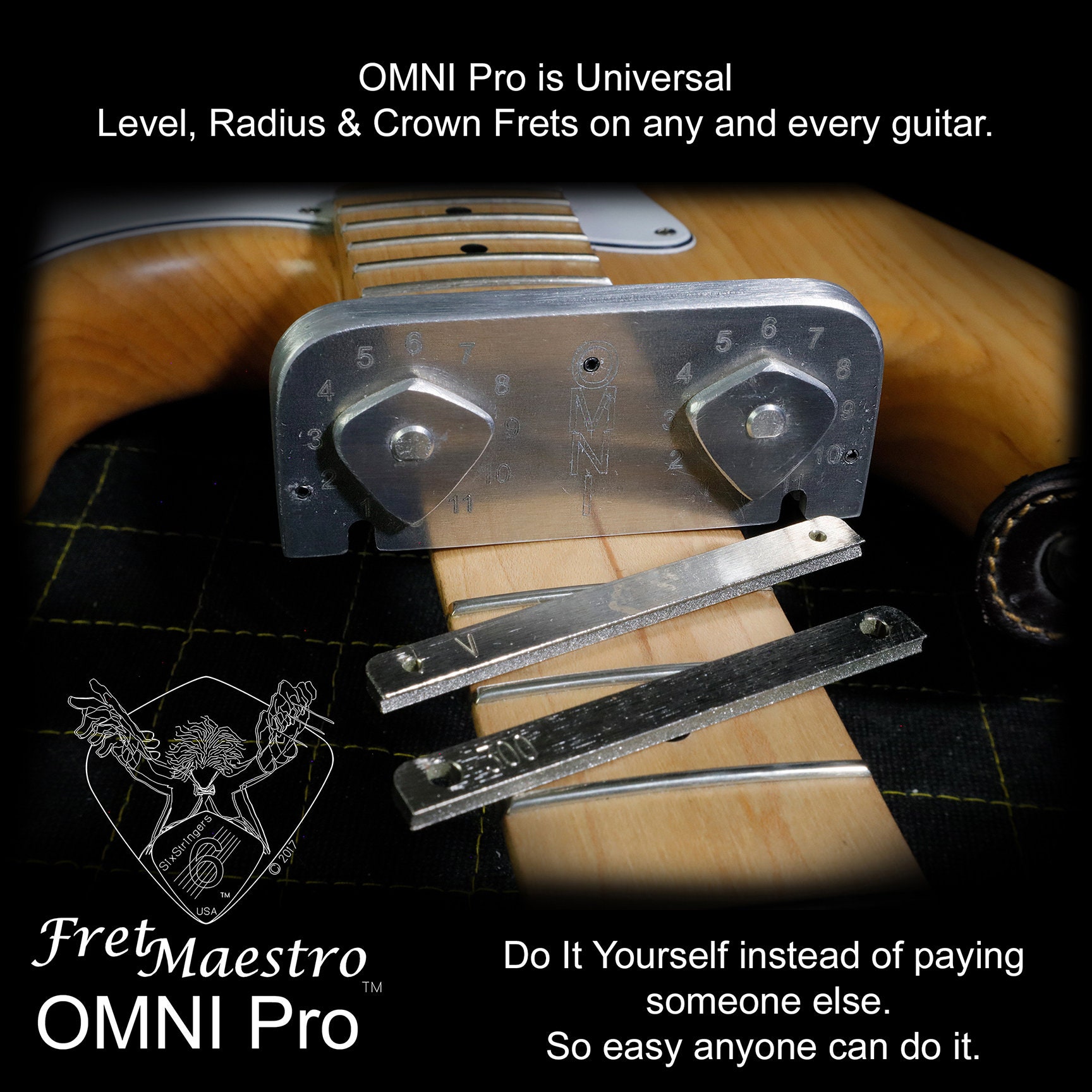 Fretmaestro OMNI Pro - Level, Radius, and Crown Frets on All Including ...