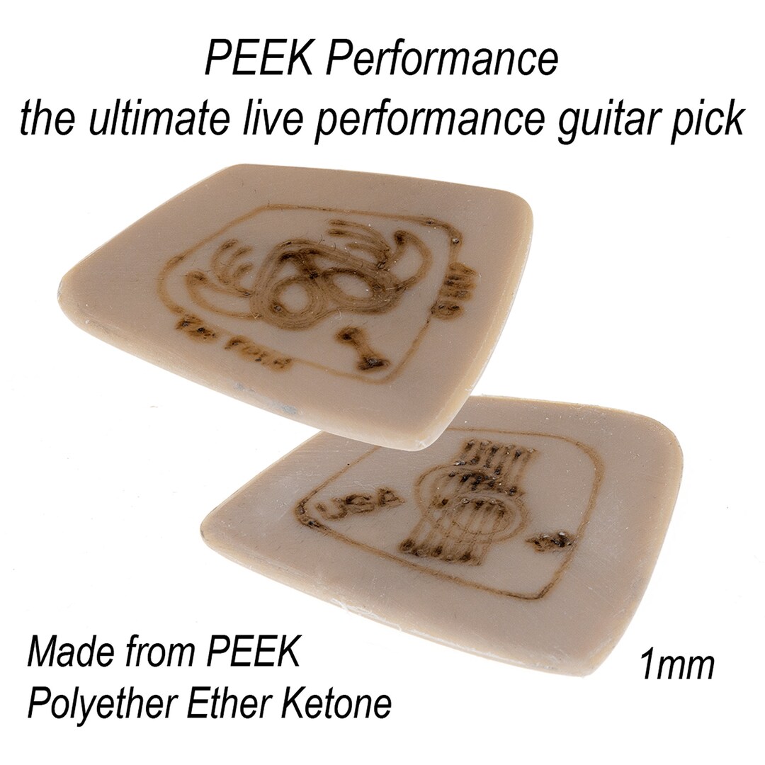 PEEK Performance Guitar Pick 1mm - Wild Plectrum, Handmade - Etsy