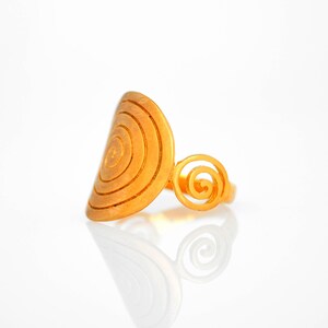 Greek Jewelry Ring, Swirl Symbol Ring, Silver Signet Ring, Spiral Ring ...