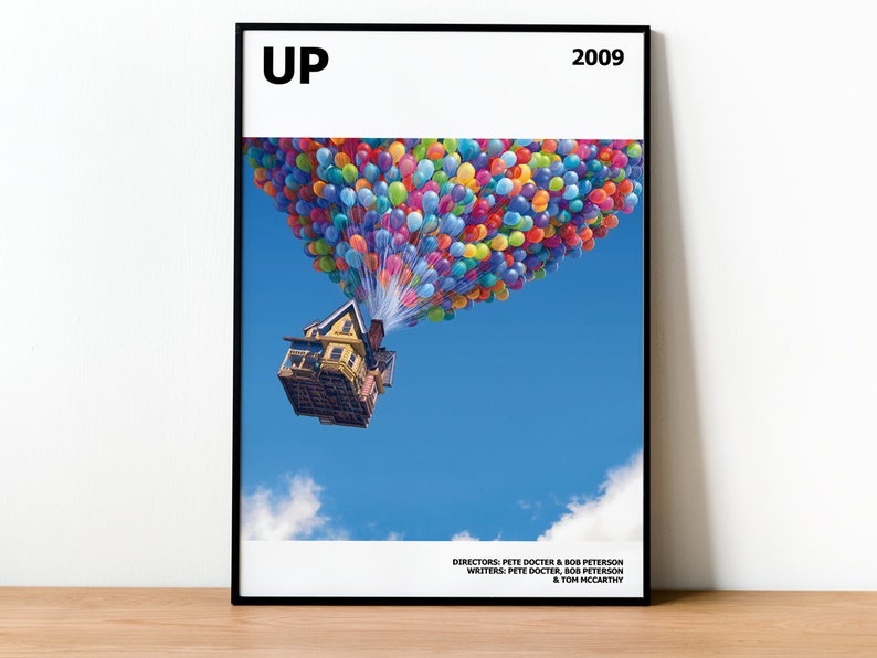 Up - Pixar - Movie Poster Print, Film Fan, Geek, for Him, for Her, Gift ...