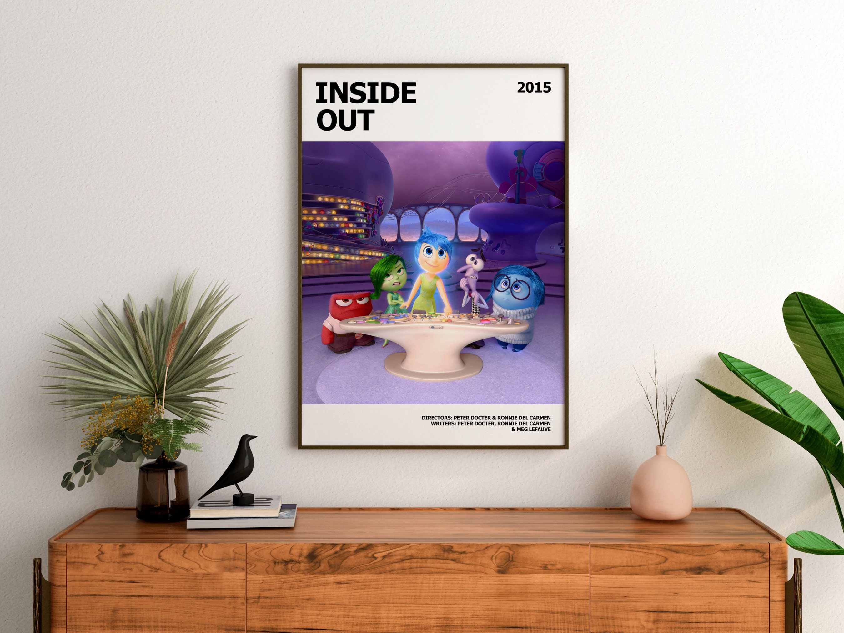 Inside Out Pixar Movie Poster Print, Film Fan, Geek, for Him, for Her ...