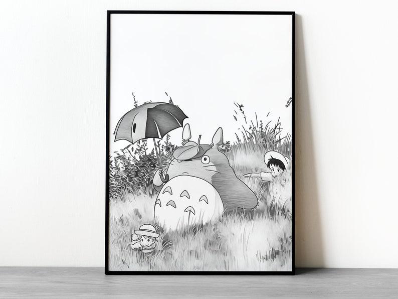 My Neighbor Totoro - Studio Ghibli - Movie Poster Print, Film Fan, Geek ...