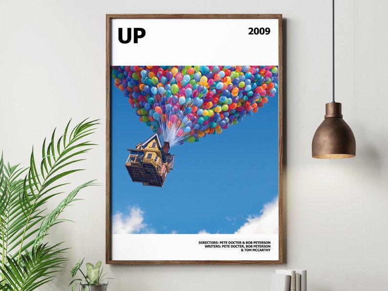 Up Pixar Movie Poster Print, Film Fan, Geek, for Him, for Her, Gift ...