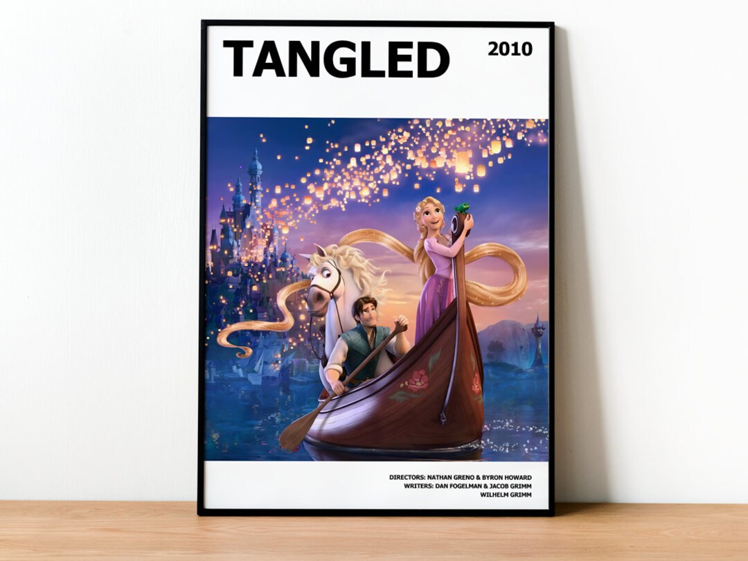 Tangled - Disney - Movie Poster Print, Film Fan, Geek, for Him, for Her ...
