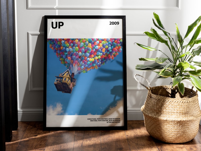Up - Pixar - Movie Poster Print, Film Fan, Geek, for Him, for Her, Gift ...