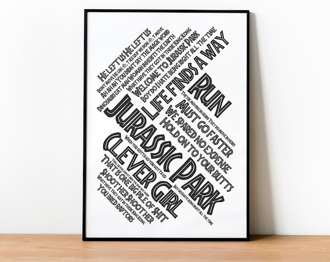Jurassic Park Poster: Life Finds a Way, Jurassic World Print, Ian ...