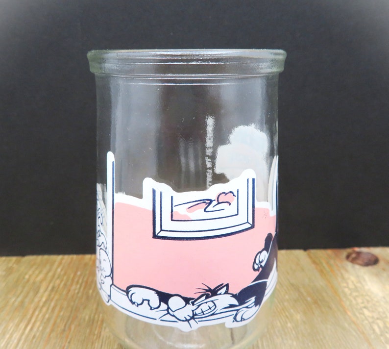 Welch's Jelly Glass Jar Looney Tunes Sylvester, Tweedy and Butch #3 ...