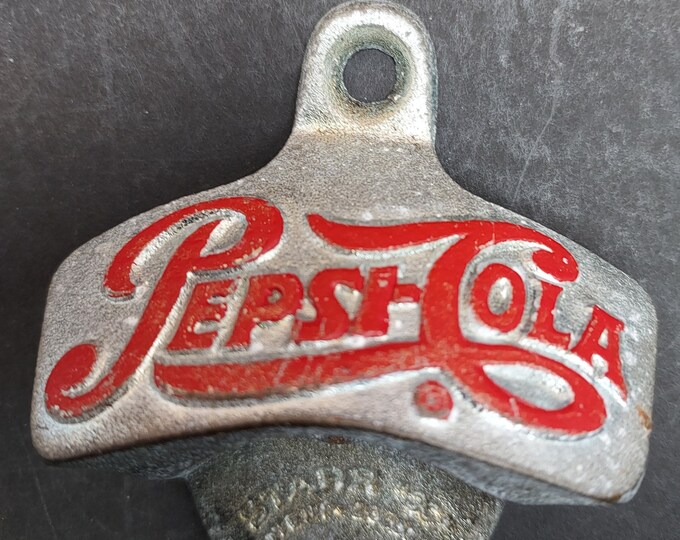 Vintage Early Pepsi Cola Starr X Cast Iron Wall Mounted Bottle Opener ...