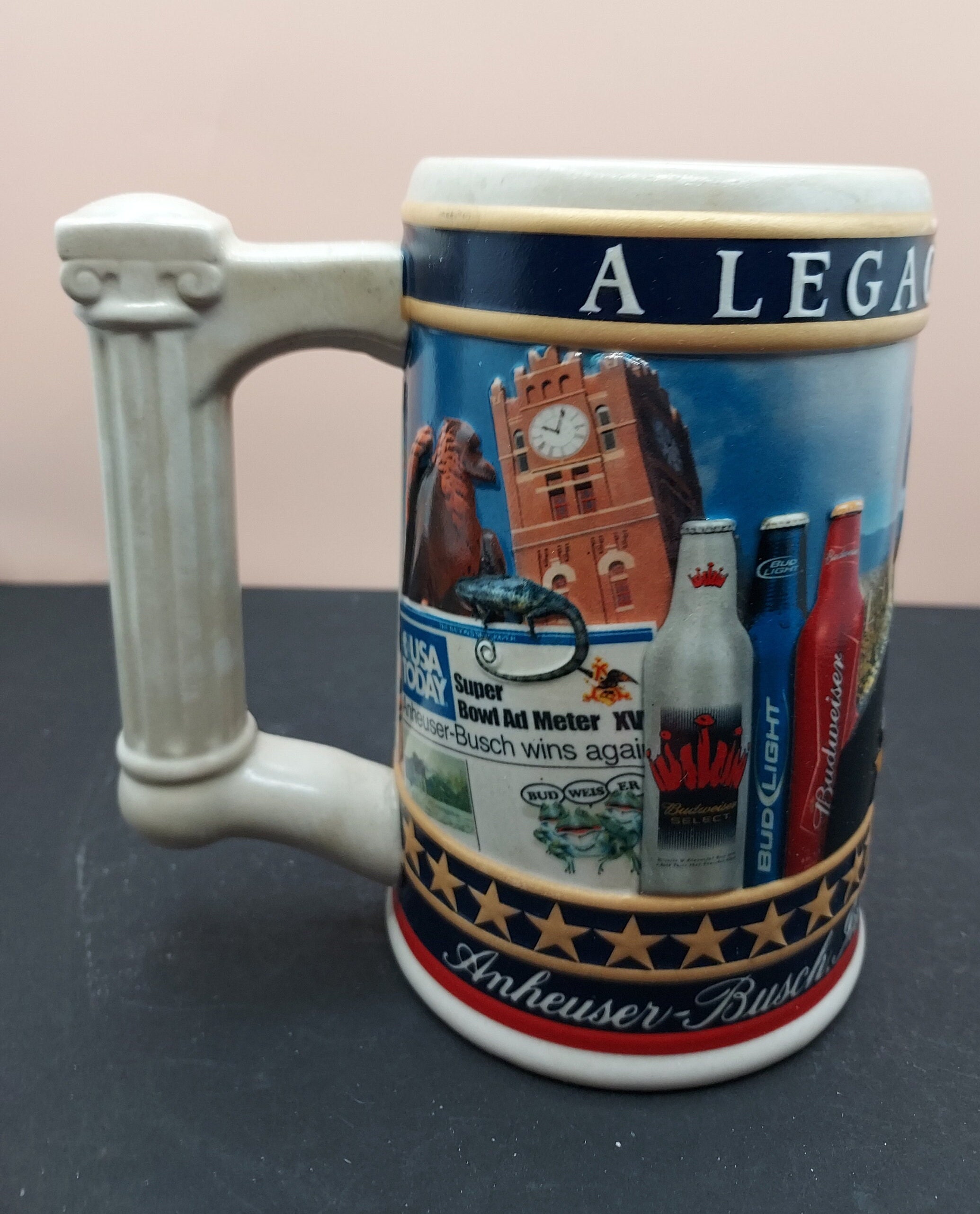 Anheuser-busch A Legacy of Quality Beer Busch Family Mug Stein 04352 - Etsy