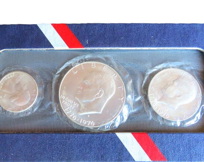 1976 United States Bicentennial Silver Uncirculated 3-piece Coin Set - Etsy