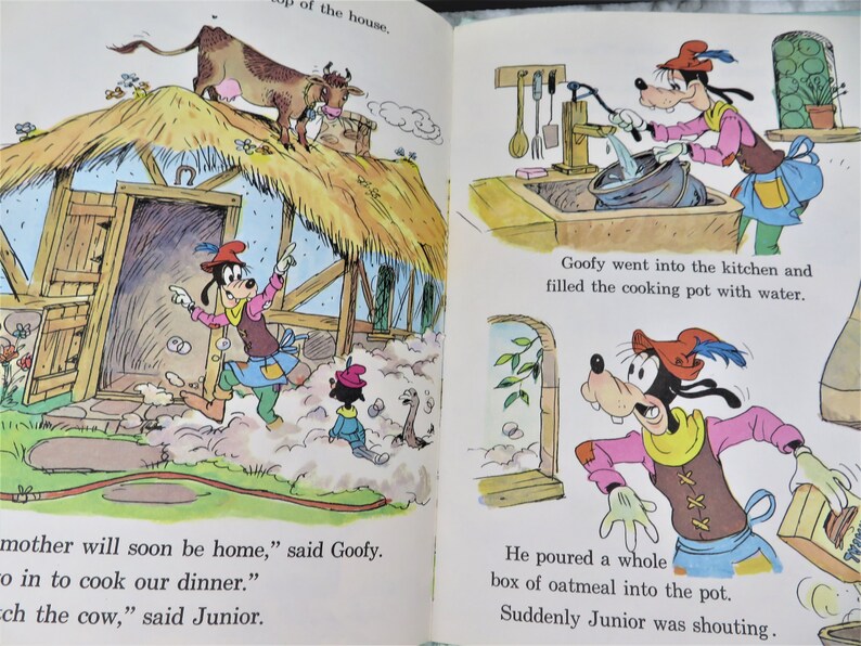 Walt Disney C1975 goofy Minds the House - Etsy