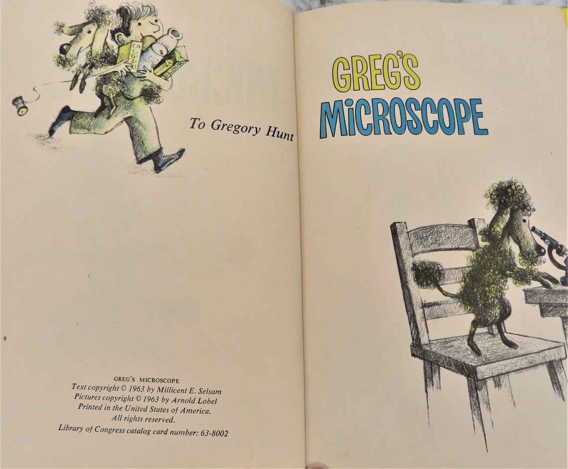 Greg's Microscope C1963 by Millicent & Selsam Harper and Row Publishers - Etsy
