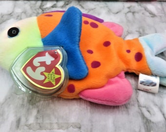 TY Beanie Baby CORAL the Ty-dyed Fish 4th Gen Hang Tag 6 Inch - Etsy