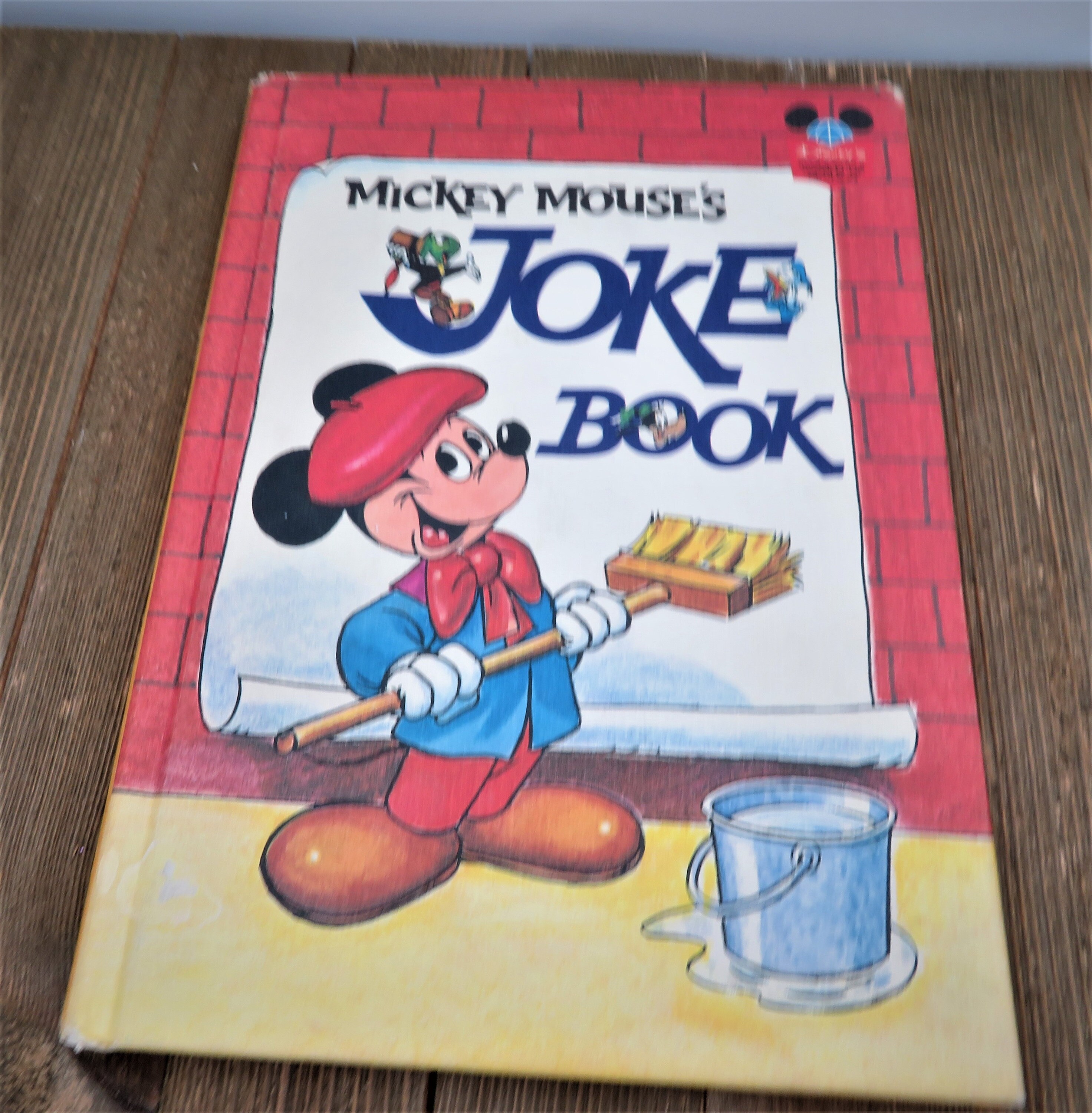 Vintage Mickey Mouse's Joke Book, 1973 Disney Hardcover - Etsy