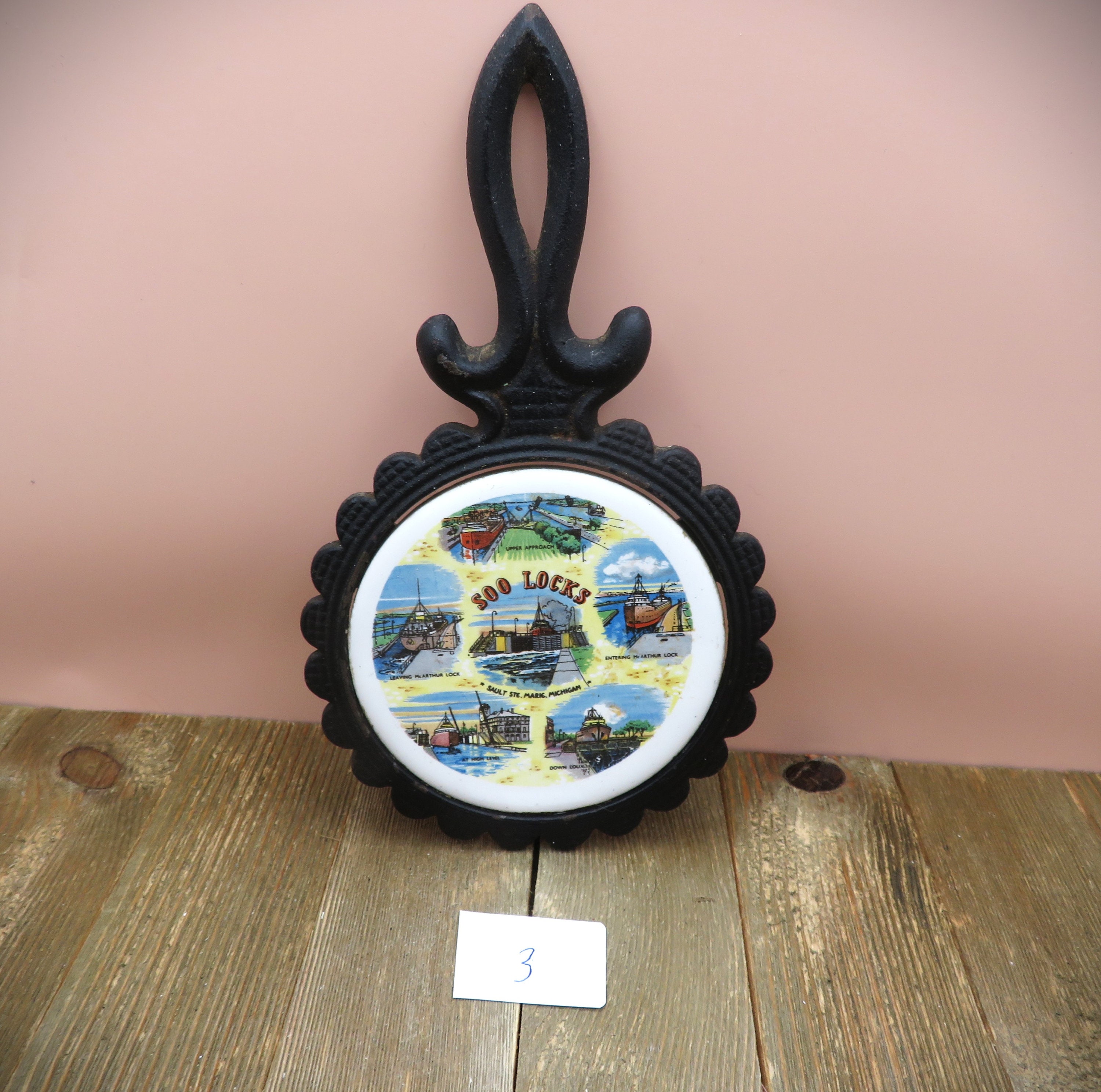 Small Cast Iron Tile Trivets From the 1960’s – 1980’s - Etsy