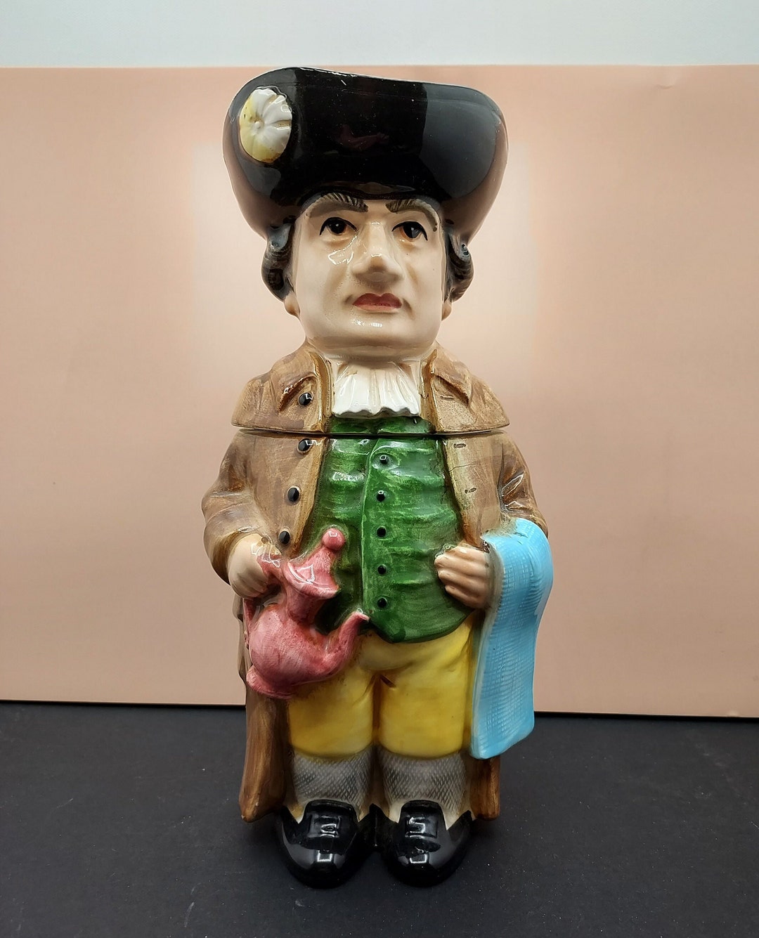 Character Stein/mug Hinged Colonial Servant Top Waiter Lion and Griffin ...