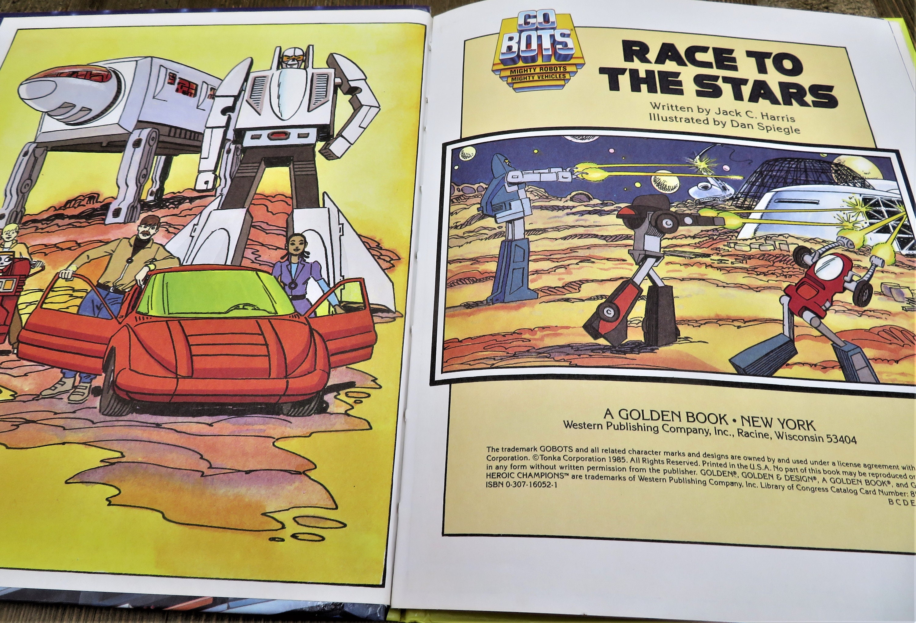 GO BOTS "race to the Stars" C1985 Golden Heroic Champions Book - Etsy