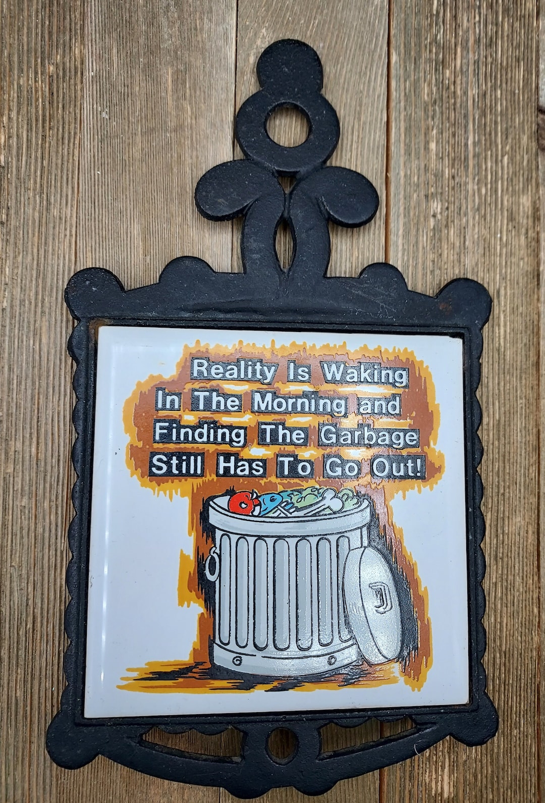 Vintage Cast Iron Trivet, Funny Kitchen Decor - Etsy