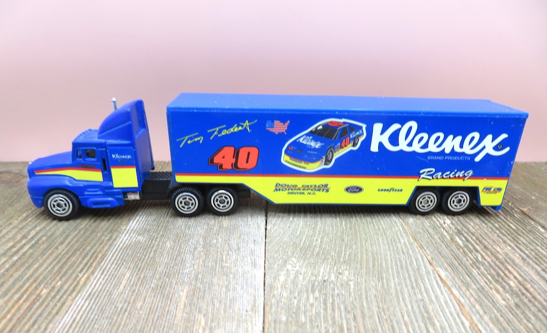 Vintage 1992 Racing Champions Tim Fedewa #40 Diecast Transporter Truck ...