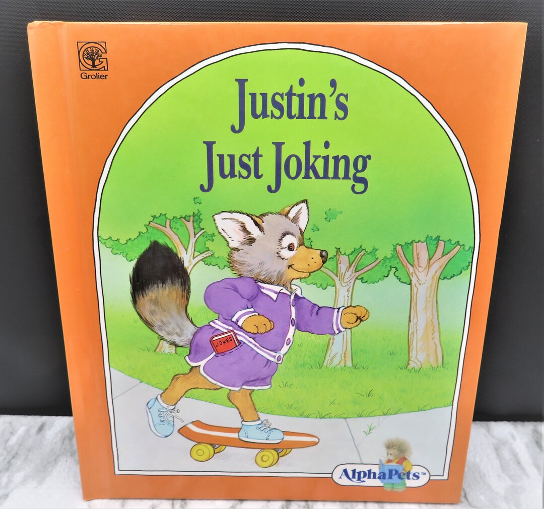 Justin's Just Joking Alphapets 1991 Grolier Books by Shirley Bogart - Etsy