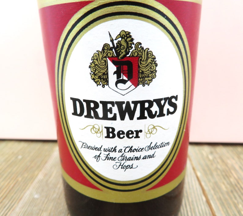Vintage Drewrys Beer Bottle Paper Labels 12 Ounce Amber Brown Glass - Etsy
