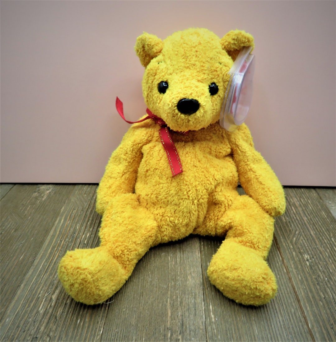 TY Beanie Baby "poopsie" Red Bear Retired 8" Tall Mint With All Tags - Etsy