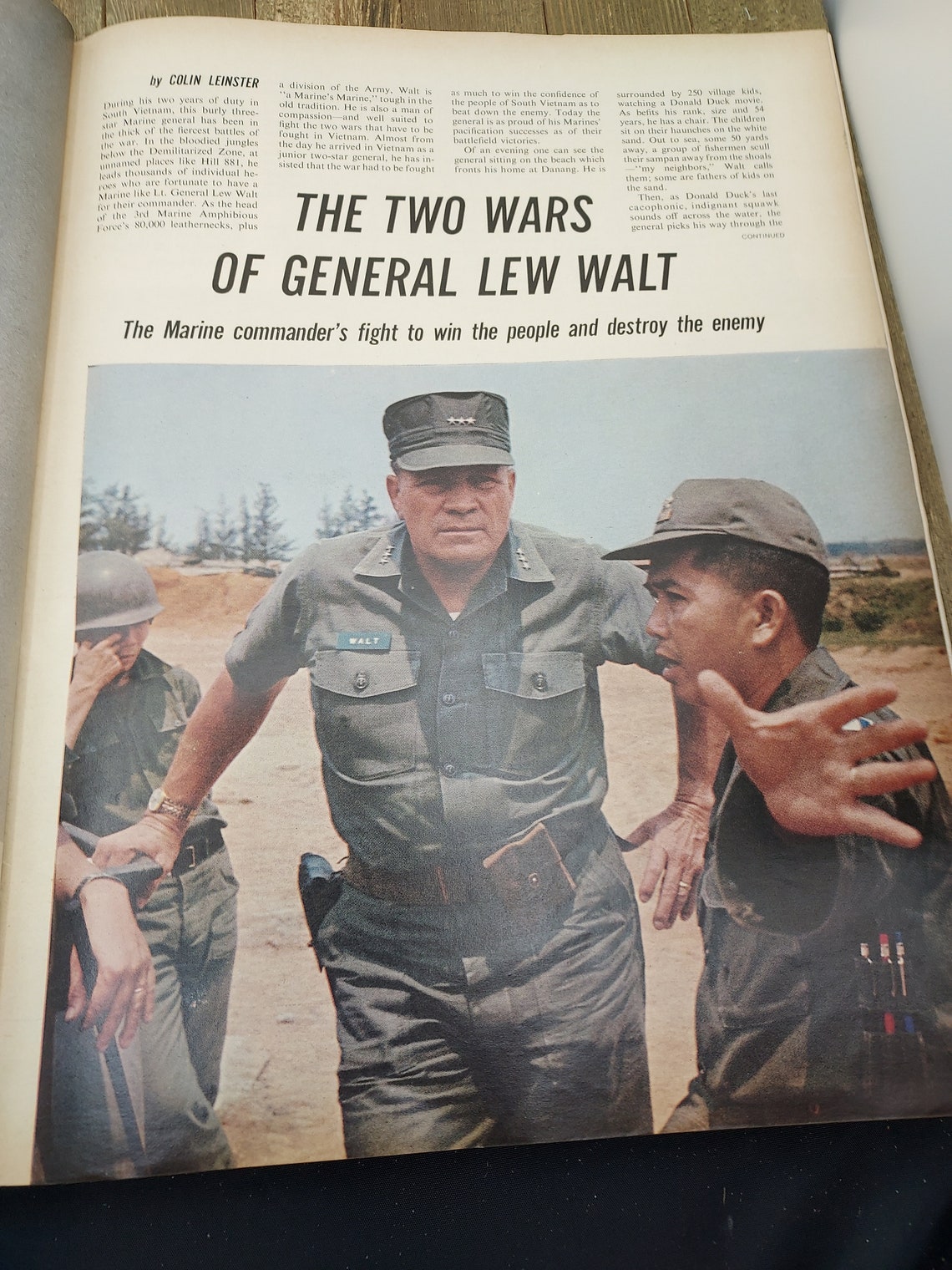LIFE Magazine May 26, 1967, Big Lew Walt the Marine's Marine – on ...