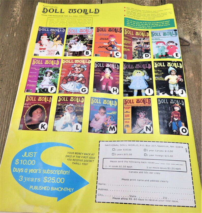 National Doll World Magazine April 1984 for Doll Lovers - Etsy