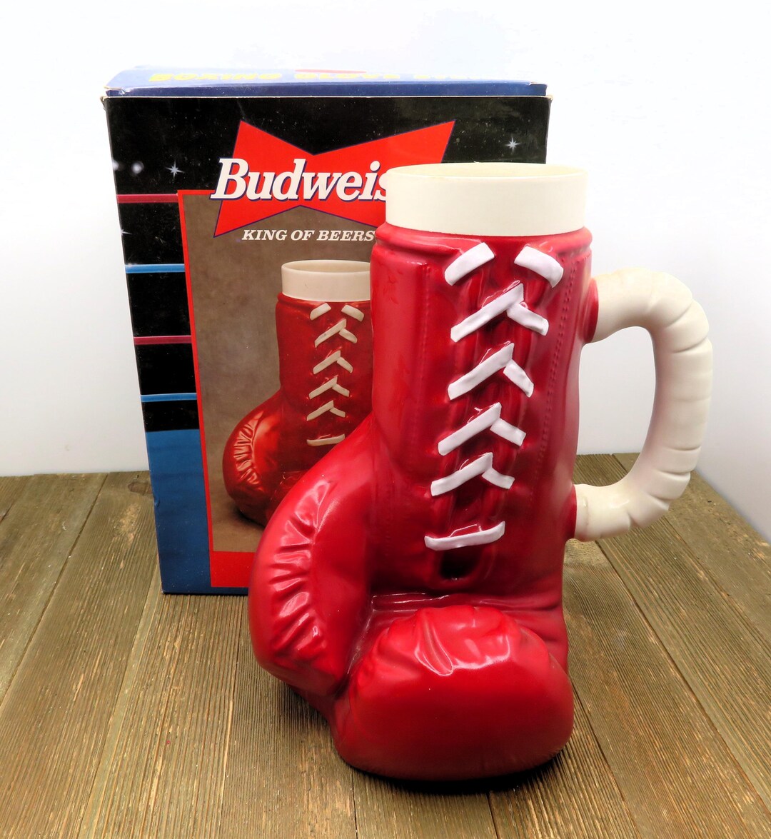 Vintage 1997 ANHEUSER BUSCH BUDWEISER Boxing Glove Stein in Original ...
