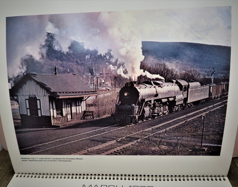 1977 Railroads of America Calendar Don Ball Jr. Stein and Day ...