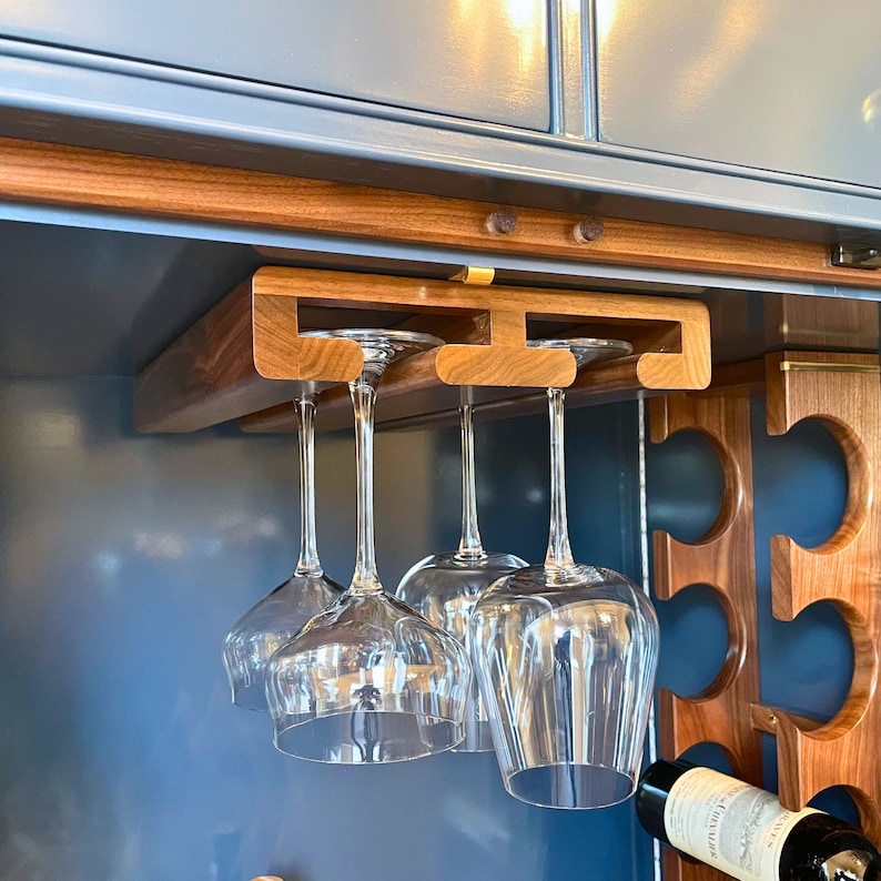 SOLD! Gloss Lacquer Navy Bar Cabinet - Etsy