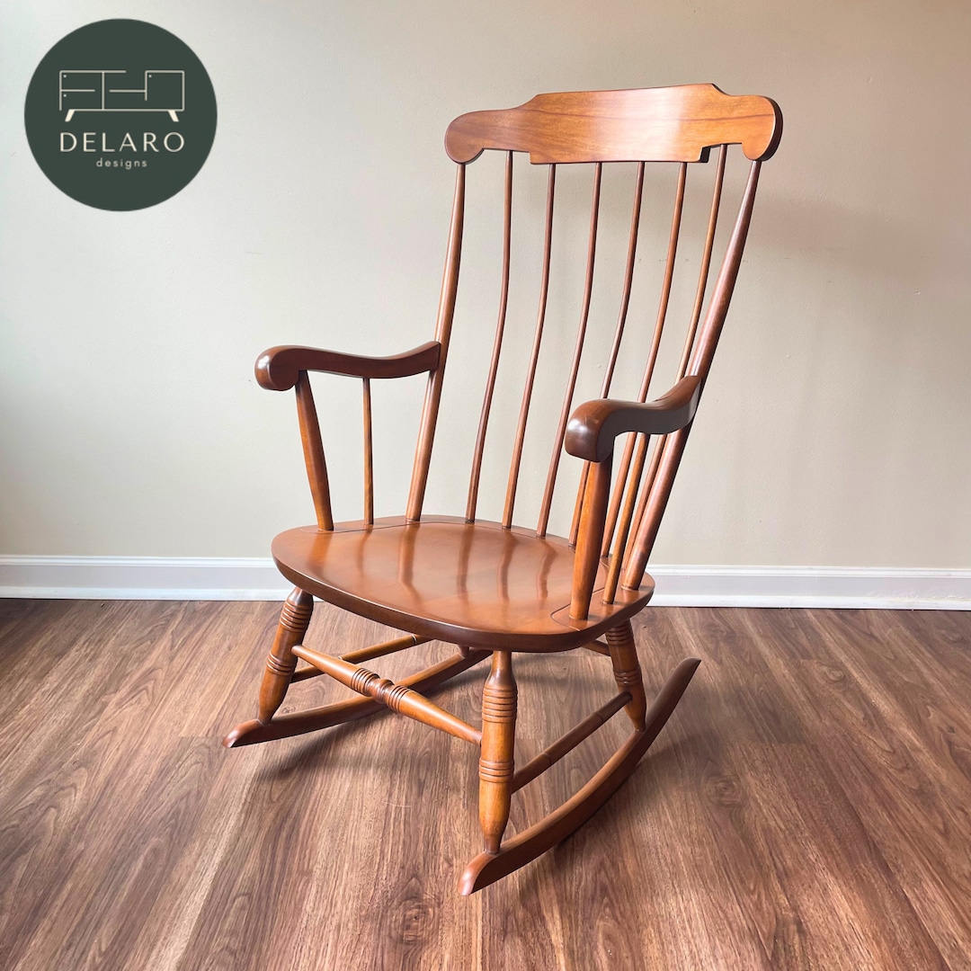 SOLD Nichols and Stone 'boston Rocker' Rocking Chair - Etsy