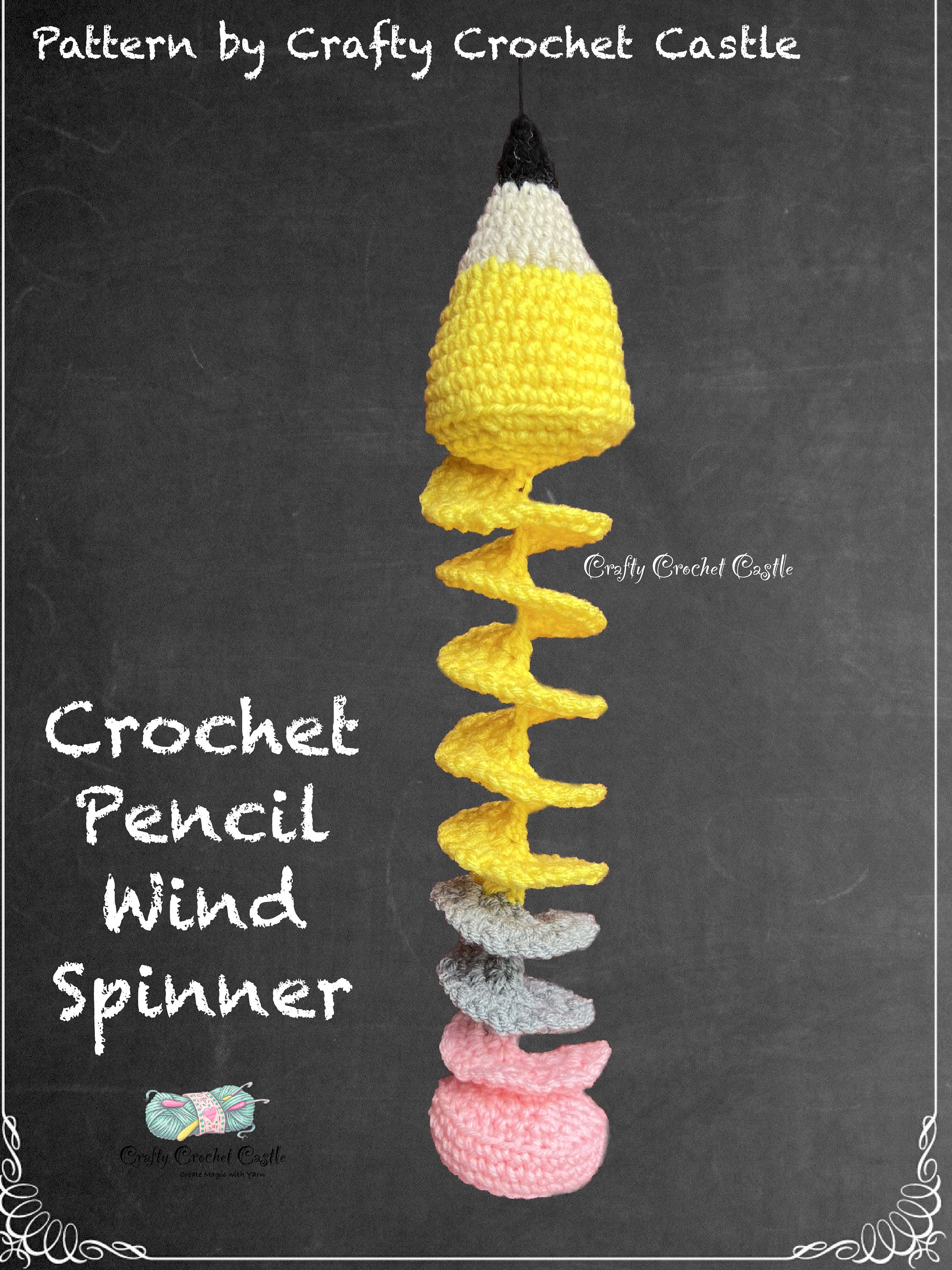 Crochet Pencil Wind Spinner PDF PATTERN ONLY English - Etsy
