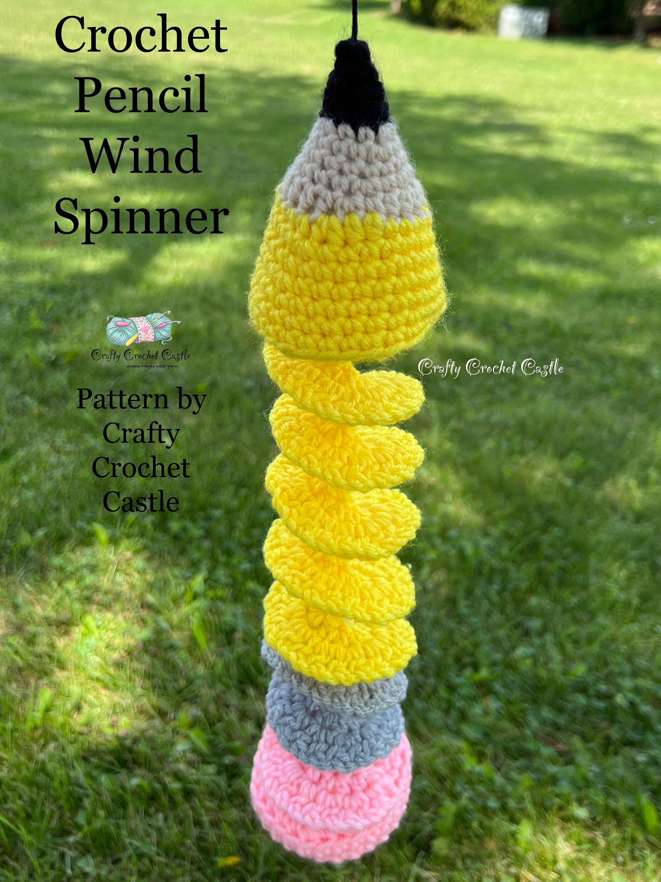 Crochet Pencil Wind Spinner PDF PATTERN ONLY English - Etsy