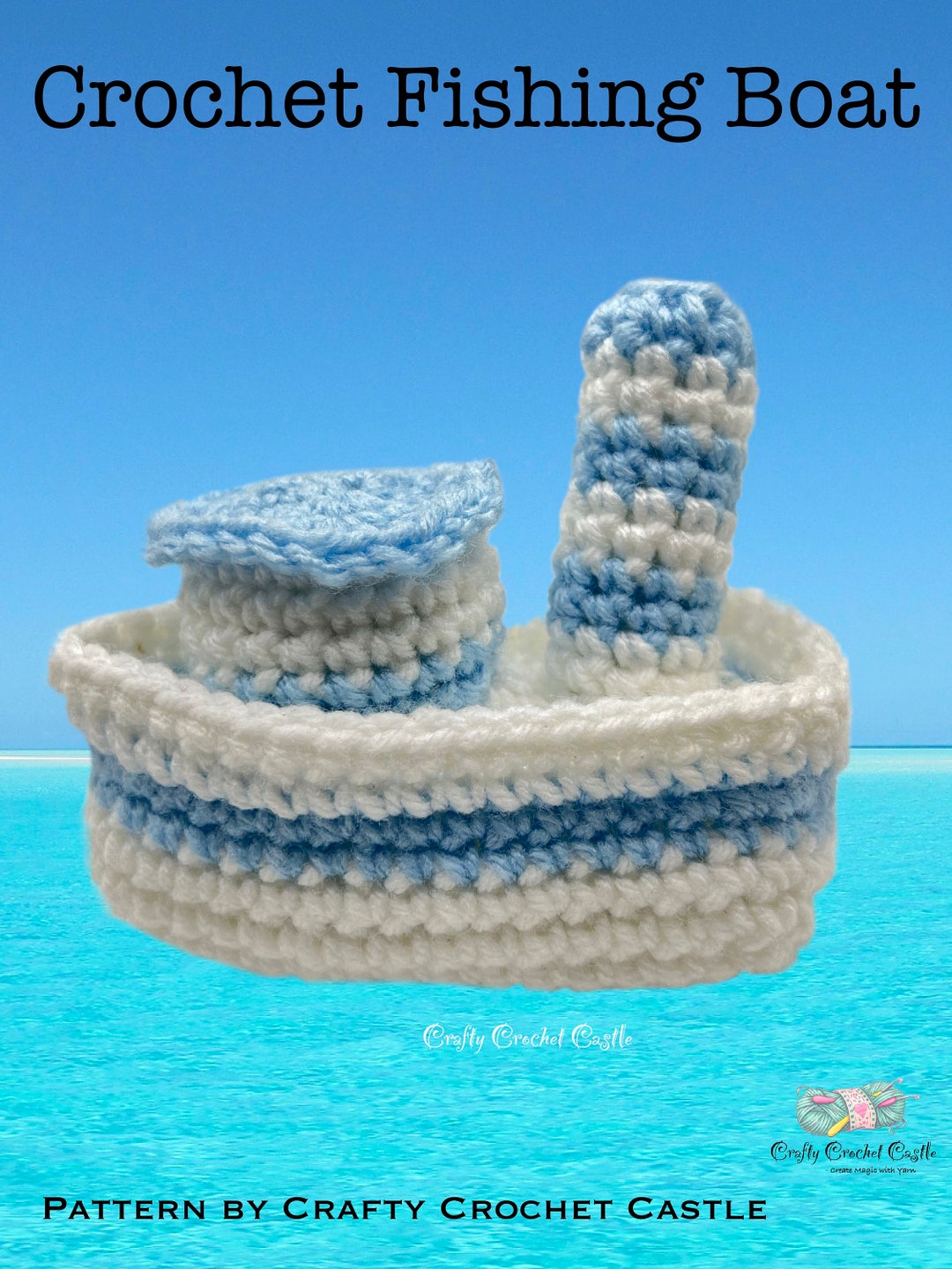 Crochet Fishing Boat, PDF PATTERN ONLY, English - Etsy