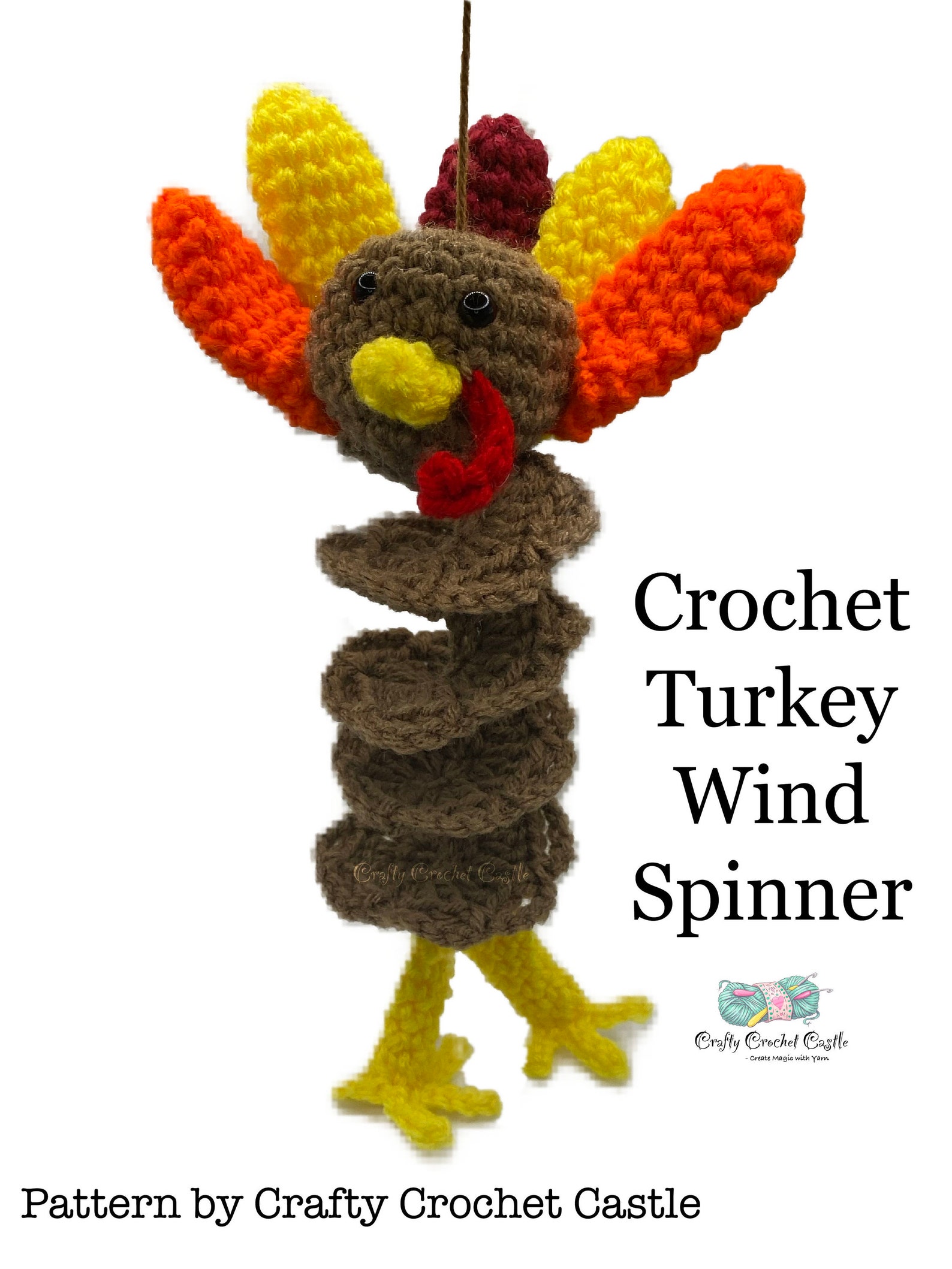 Crochet Turkey Wind Spinner PDF PATTERN ONLY English - Etsy